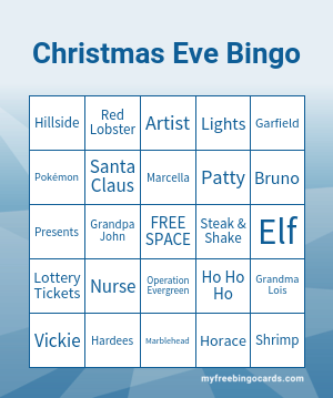 Christmas Eve Bingo