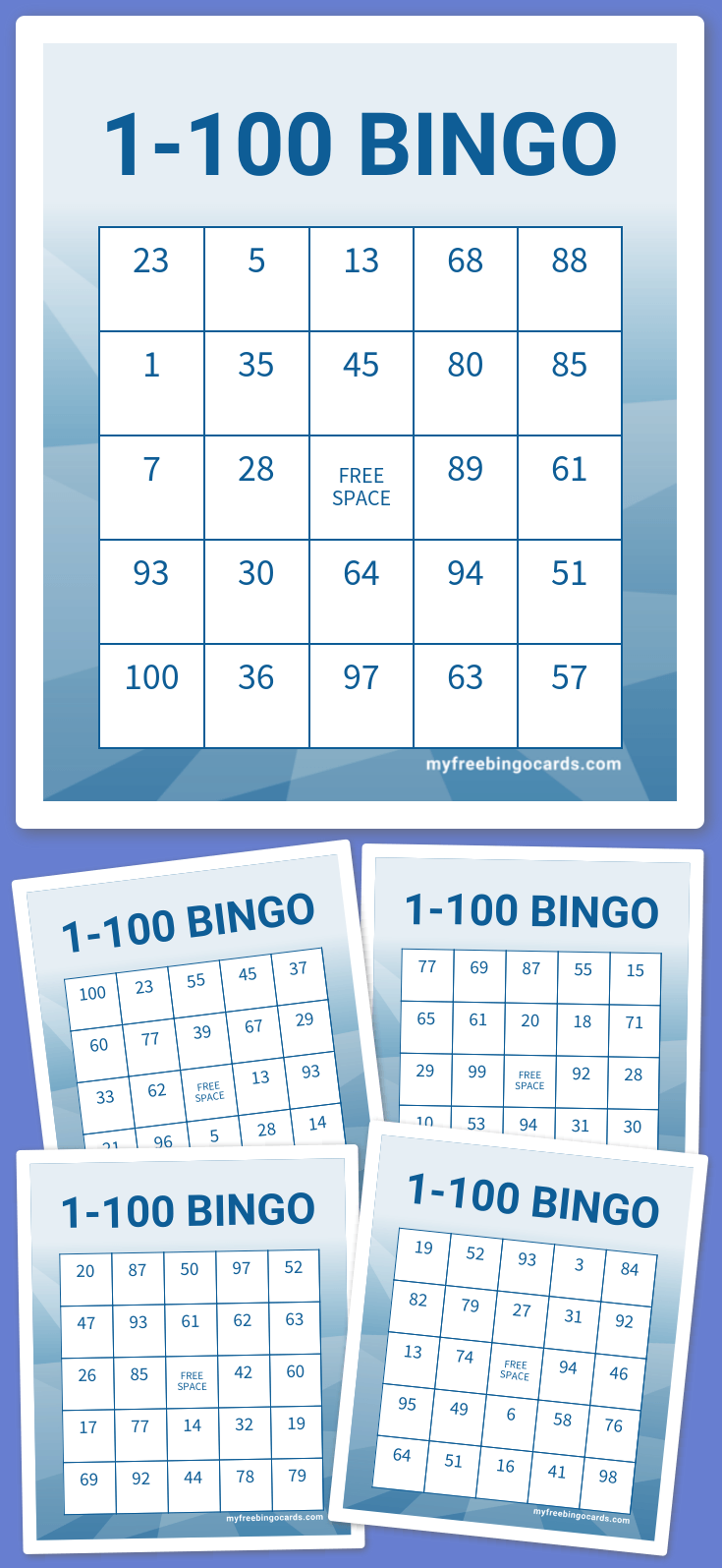 Virtual 1-100 BINGO