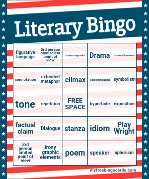 Literary Bingo