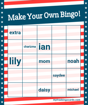Make Your Own Bingo!