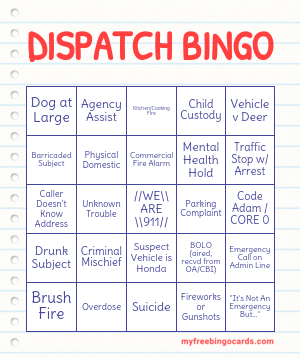DISPATCH BINGO
