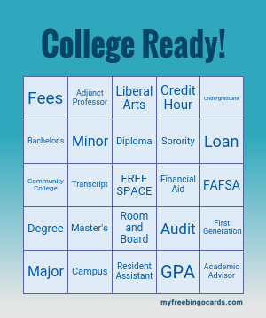 College Ready! Bingo