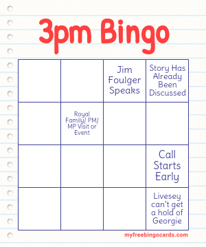 3pm Bingo