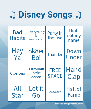 Disney Songs ♫ Bingo