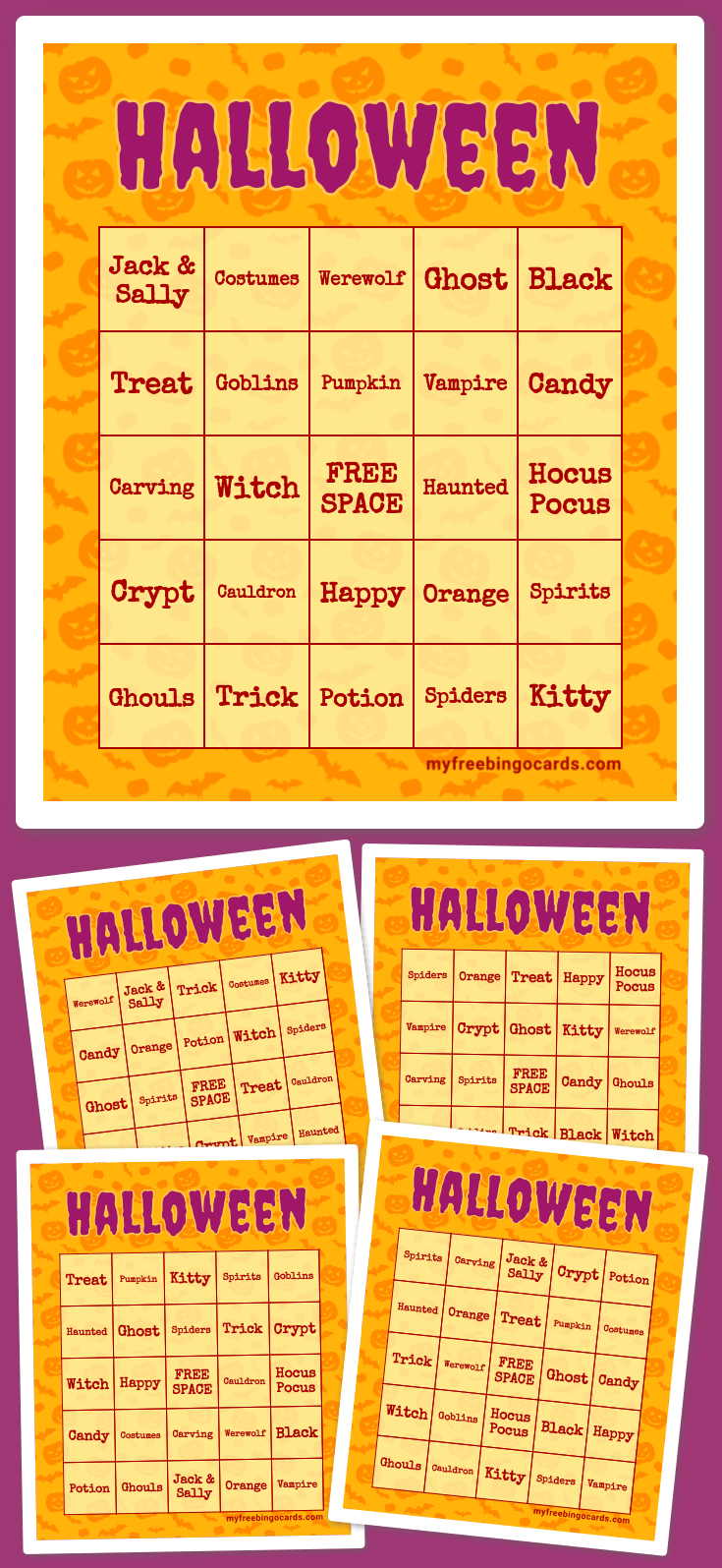 Virtual Halloween Bingo