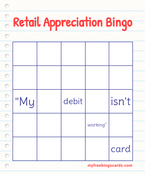 Retail Appreciation Bingo