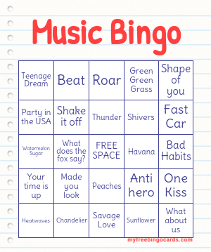 Music Bingo