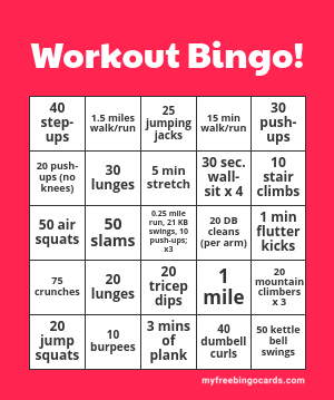 Workout Bingo!