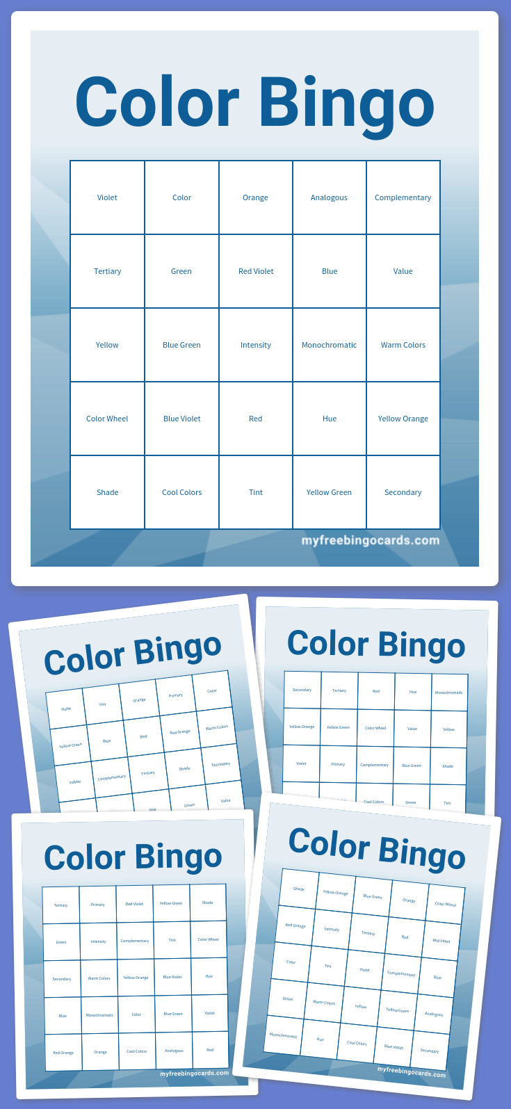 Virtual Color Bingo