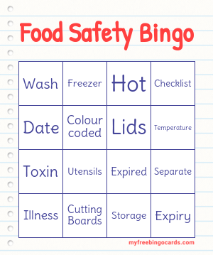 Food Safety Bingo