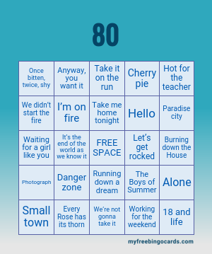 80 Bingo