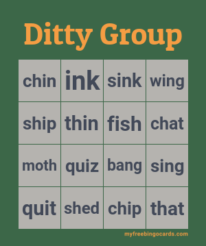 Ditty Group Bingo