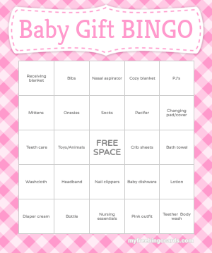 Print 100+ Baby Gift BINGO Cards