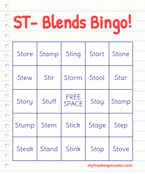 ST- Blends Bingo!