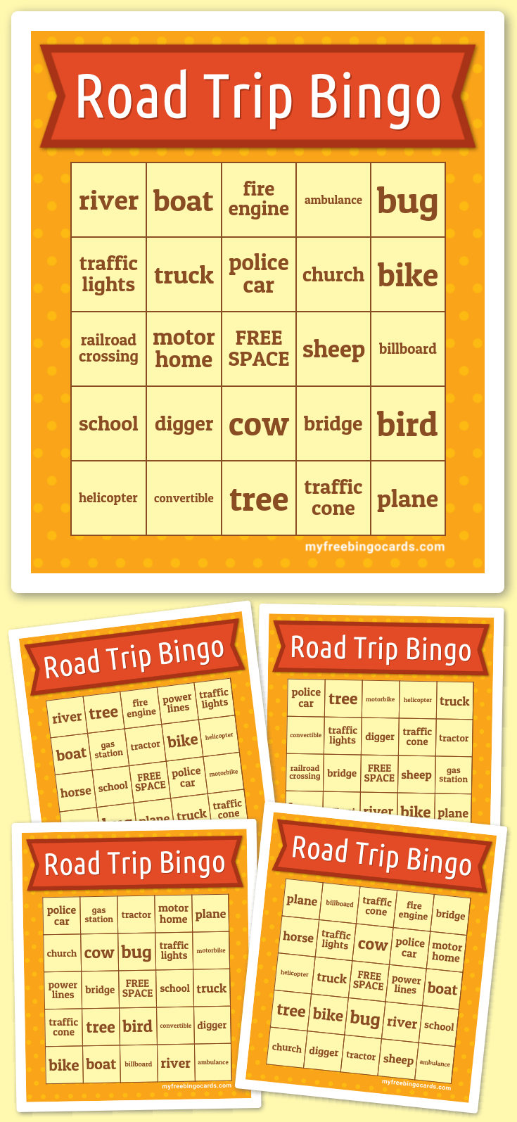 Virtual Road Trip Bingo