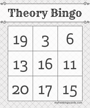 Theory Bingo