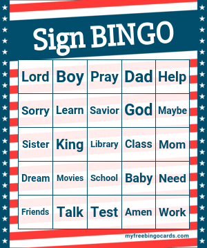 Sign BINGO