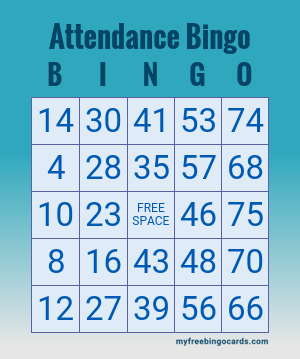 Attendance Bingo