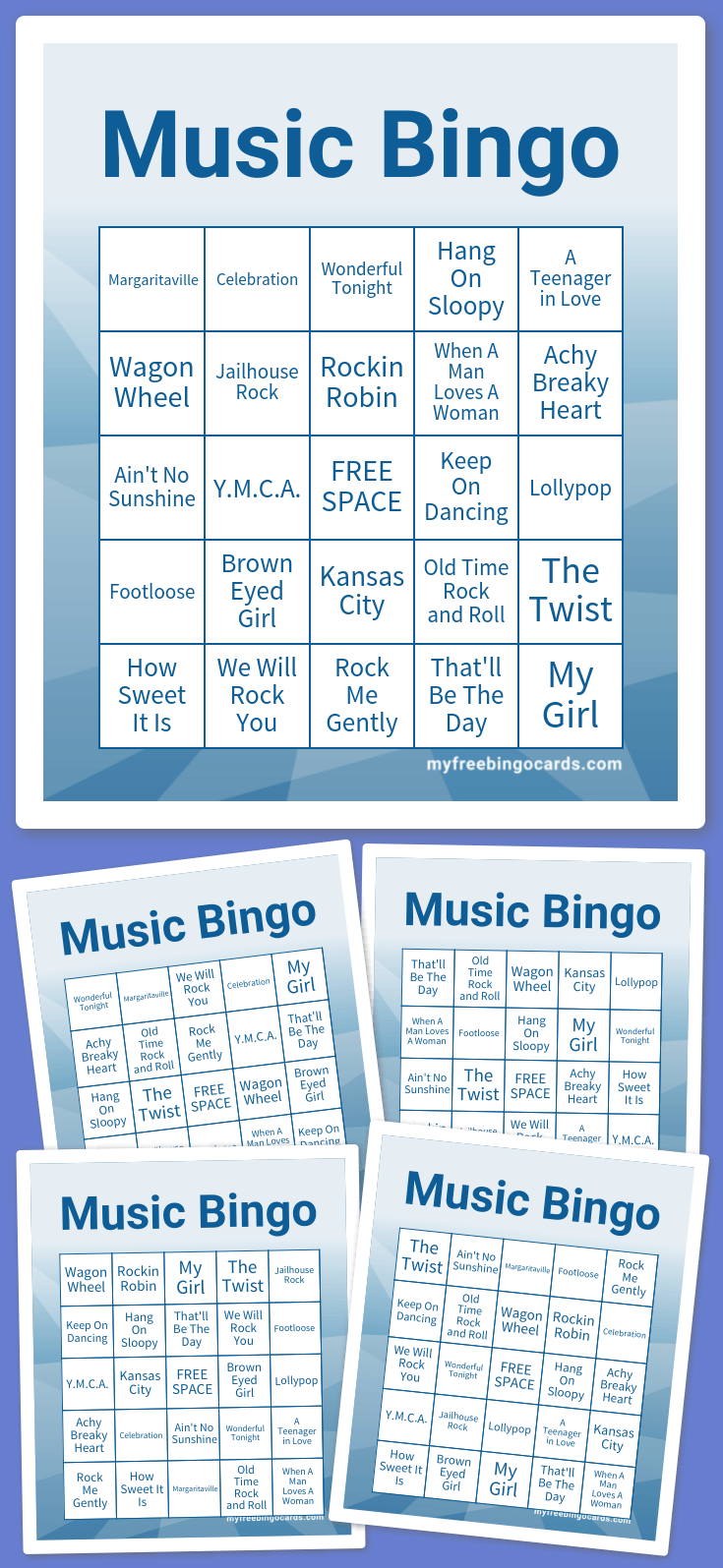Virtual Music Bingo