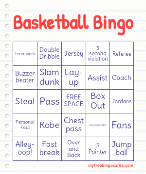 Basketball Bingo