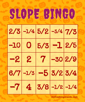SLOPE BINGO