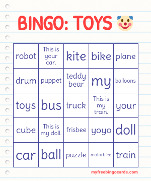 BINGO: TOYS 🤡