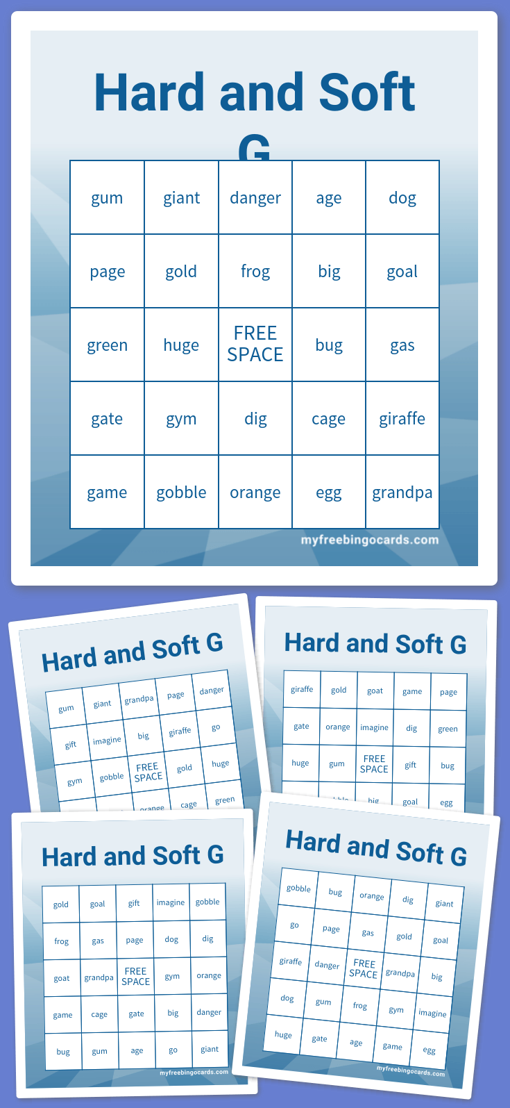Virtual Hard and Soft G Bingo