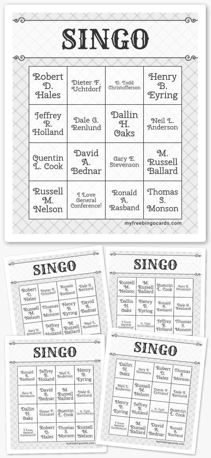 Virtual SINGO BINGO