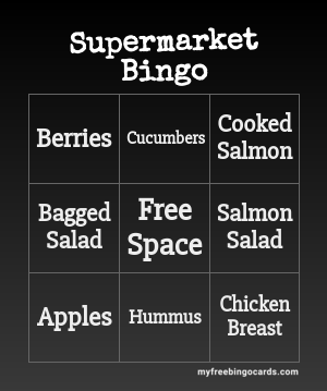 Supermarket Bingo