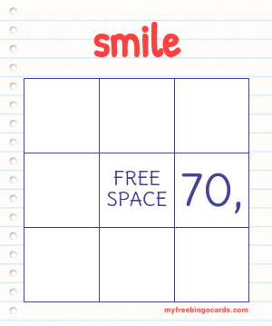 Print 100+ smile bingo cards