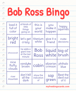 Bob Ross Bingo