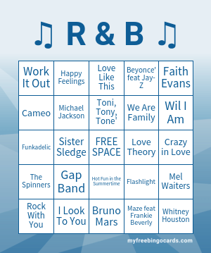 R & B ♫ BINGO