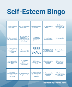 Self-Esteem Bingo