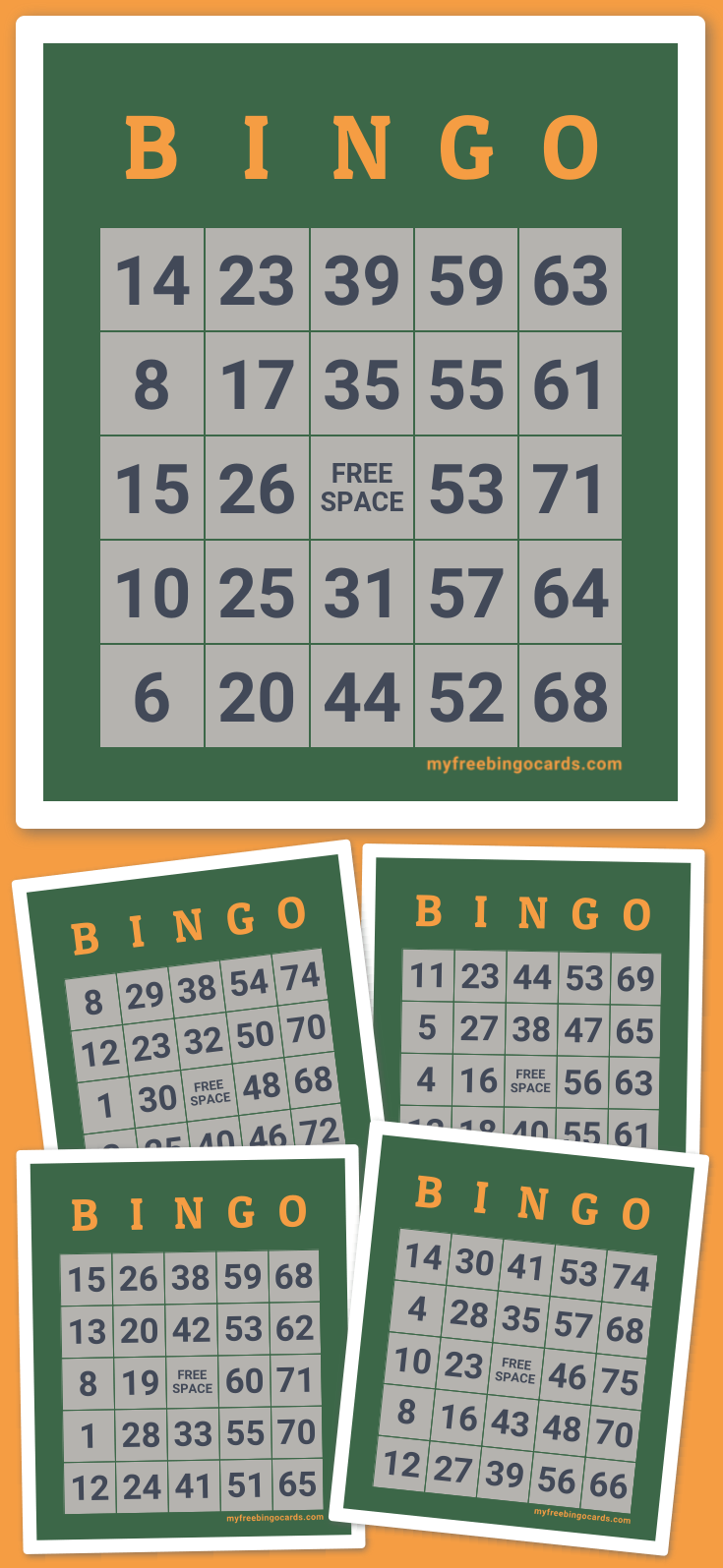 Virtual 1-75 Number Bingo