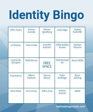 Identity Bingo
