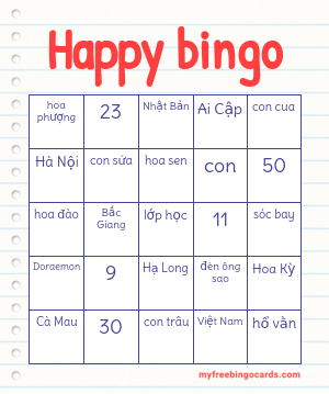 Happy bingo