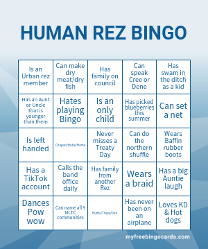 HUMAN REZ BINGO