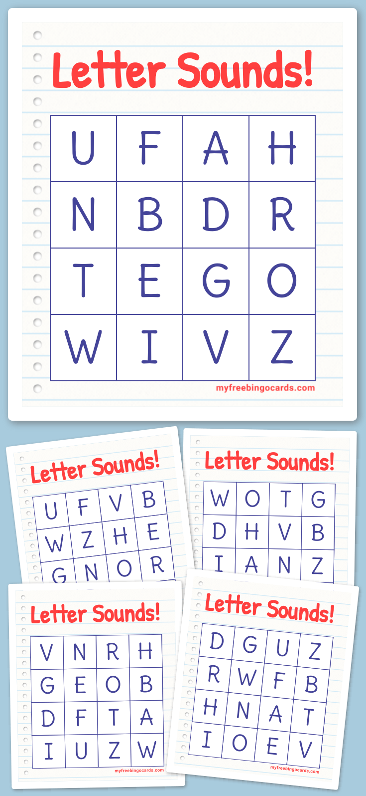 Virtual Letter Sounds! Bingo