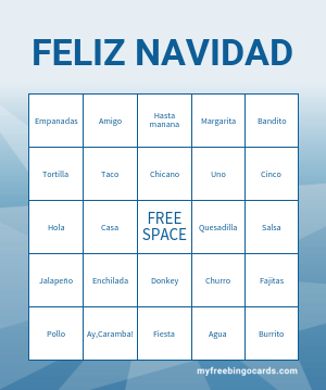 FELIZ NAVIDAD BINGO