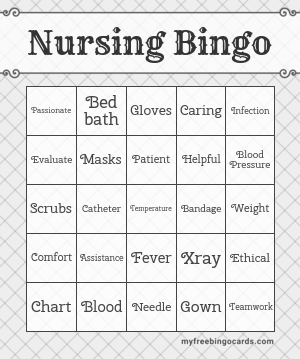 Nursing Bingo