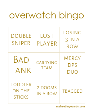 overwatch bingo
