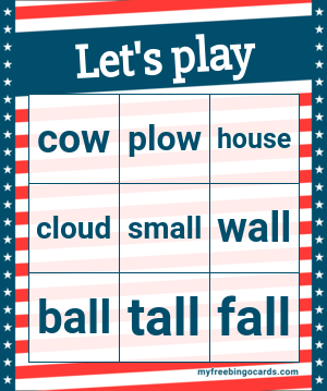 Print 100+ Let's play Bingo Cards