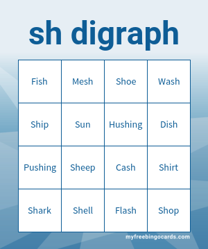 sh digraph bingo