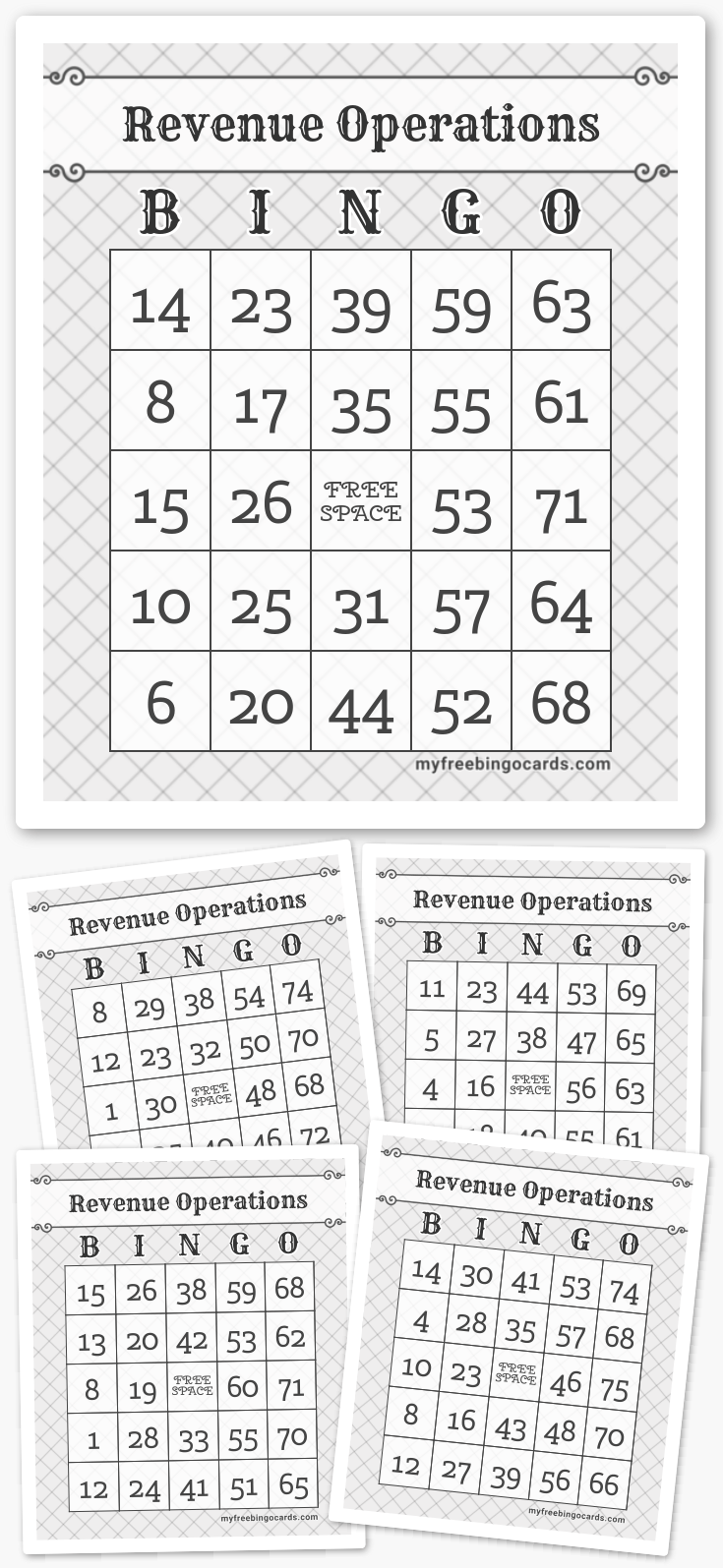 Virtual Revenue Operations BINGO