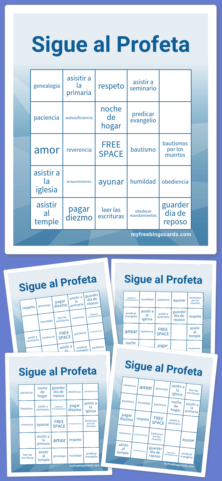 Virtual Sigue al Profeta Bingo