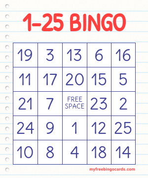 1-25 BINGO