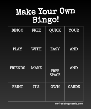 Make Your Own Bingo!