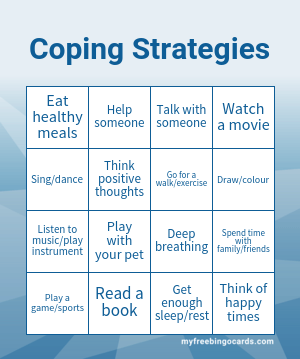 Coping Strategies Bingo