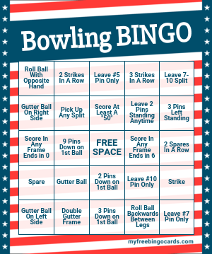 Bowling BINGO