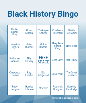 Black History Bingo